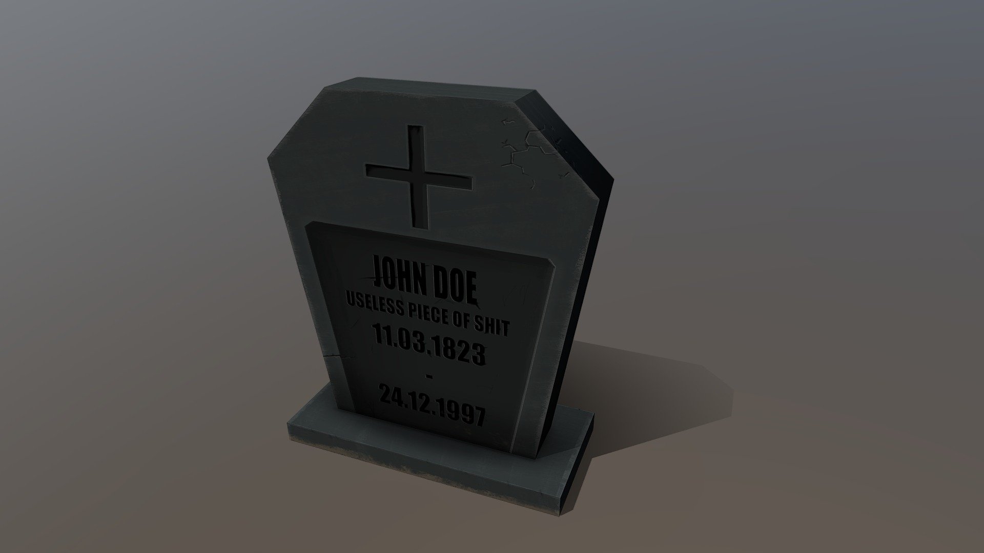 Low poly hand painted grave - 3D model by sawcisson [495b289] - Sketchfab