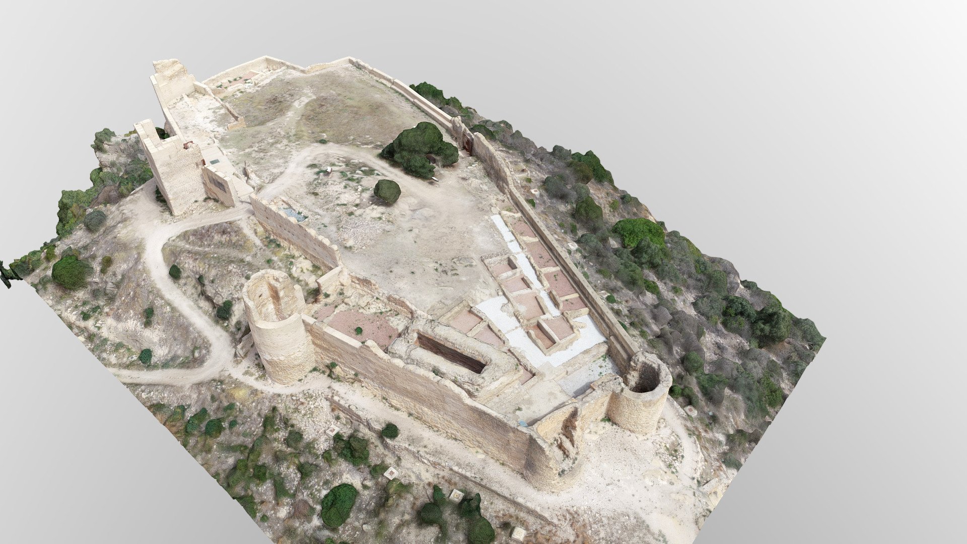 Castell de Bairen. Gandia (Valencia) - 3D model by el.tossal.topografia ...