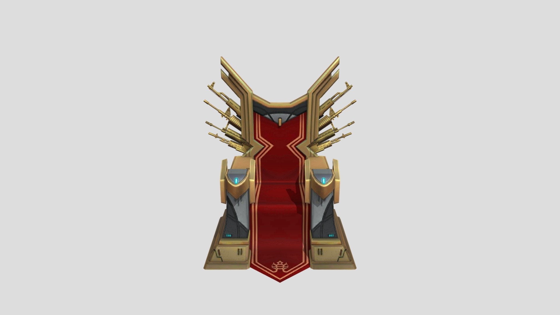 Free fire King throne chair 3d model - Download Free 3D model by ...