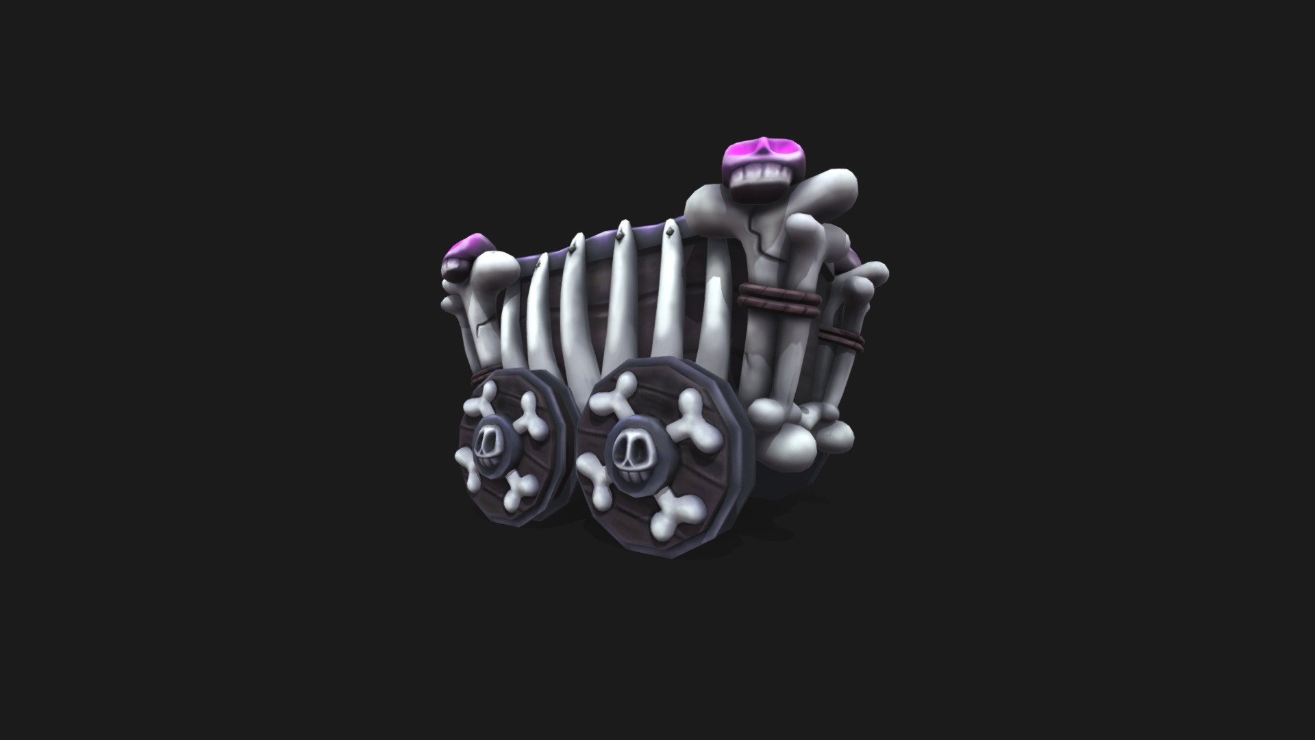 Hand-painted Mine Cart Low poly - 3D model by karinapuppin [495d474 ...