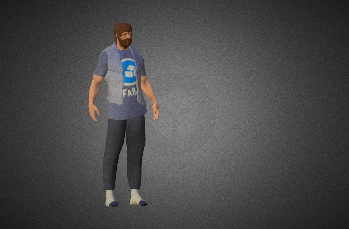 Sketchfab Man - 3D model by kunalramchurn [495d567] - Sketchfab