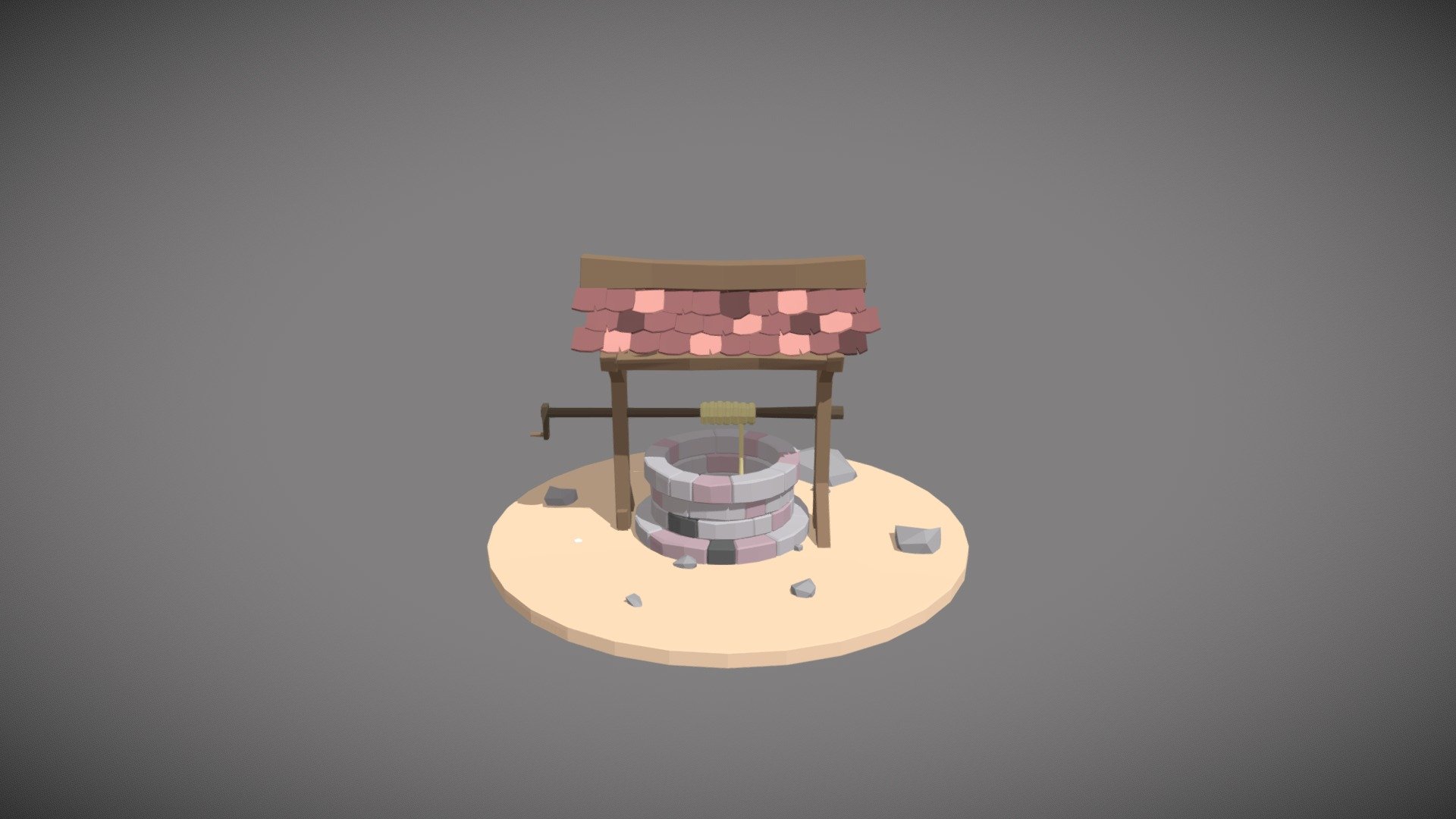 Low Poly Well - Download Free 3D model by A_dub [495d775] - Sketchfab