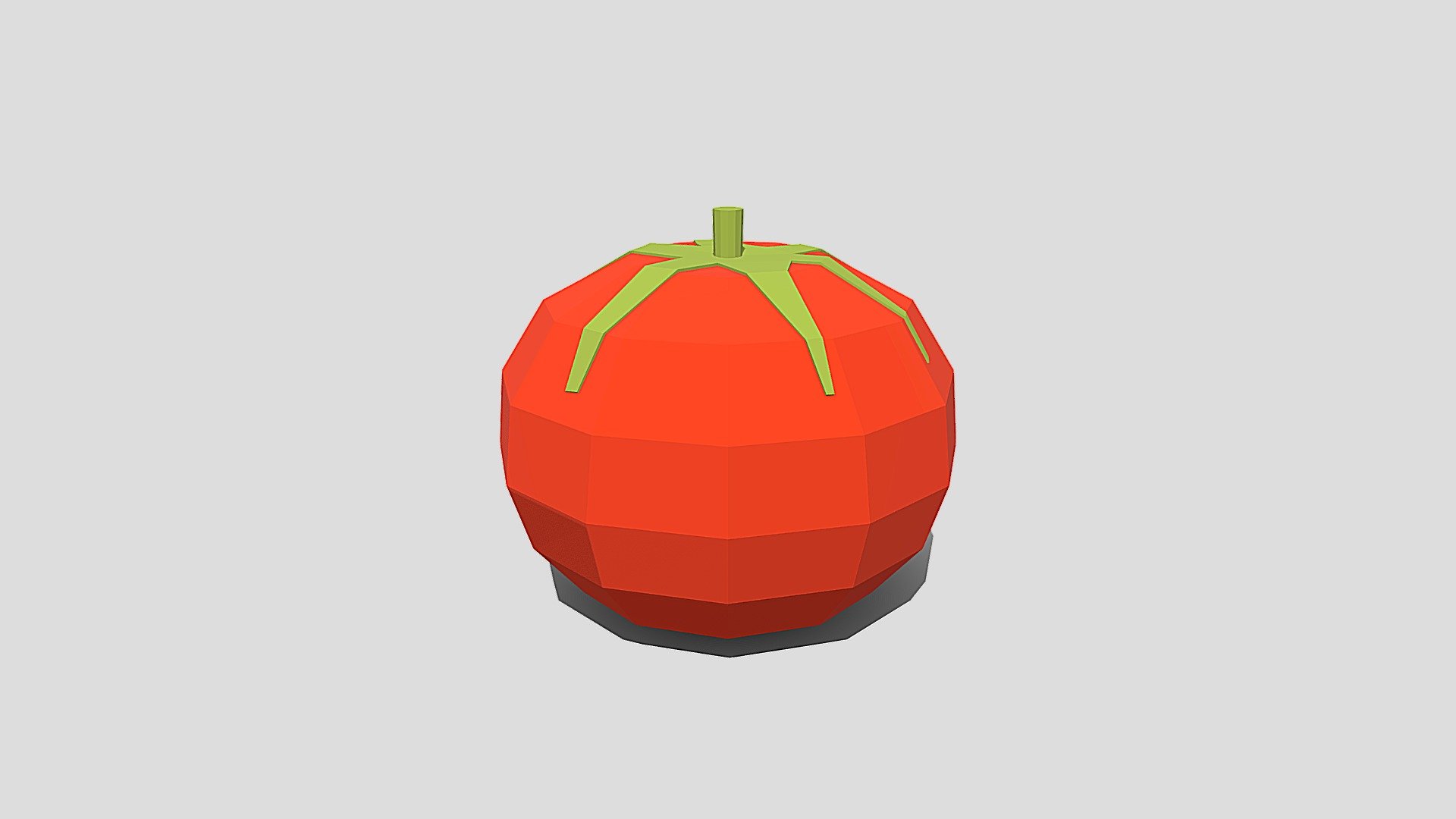 Low Poly Cartoon Tomato - Buy Royalty Free 3D model by chroma3d ...
