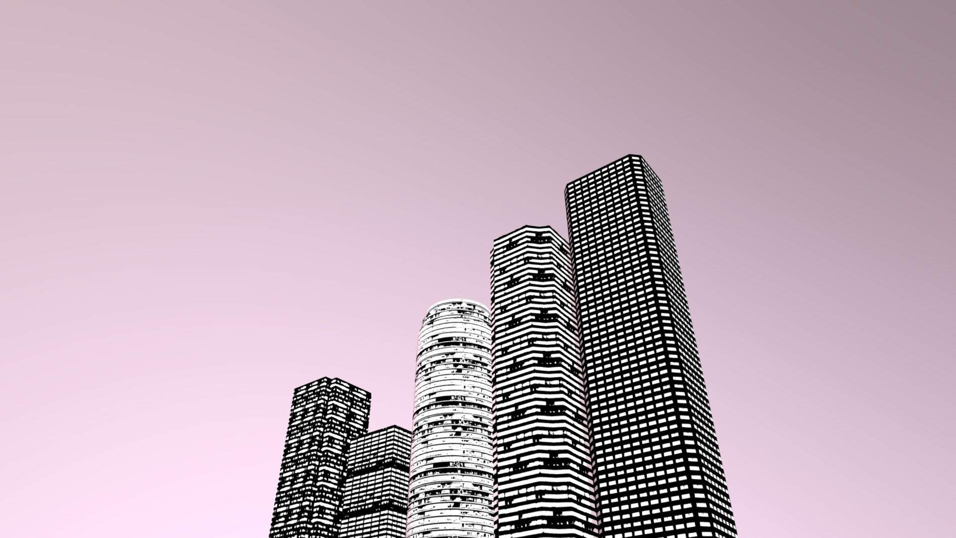 City Night Buildings Pack 2 - Download Free 3D model by samvel ...