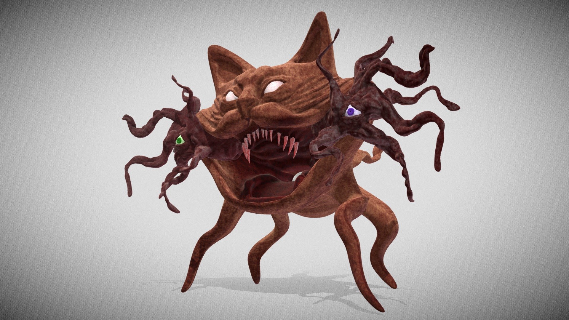 Octopus_cat_ver1.2 - 3D model by RickyLeeKit [49643a1] - Sketchfab
