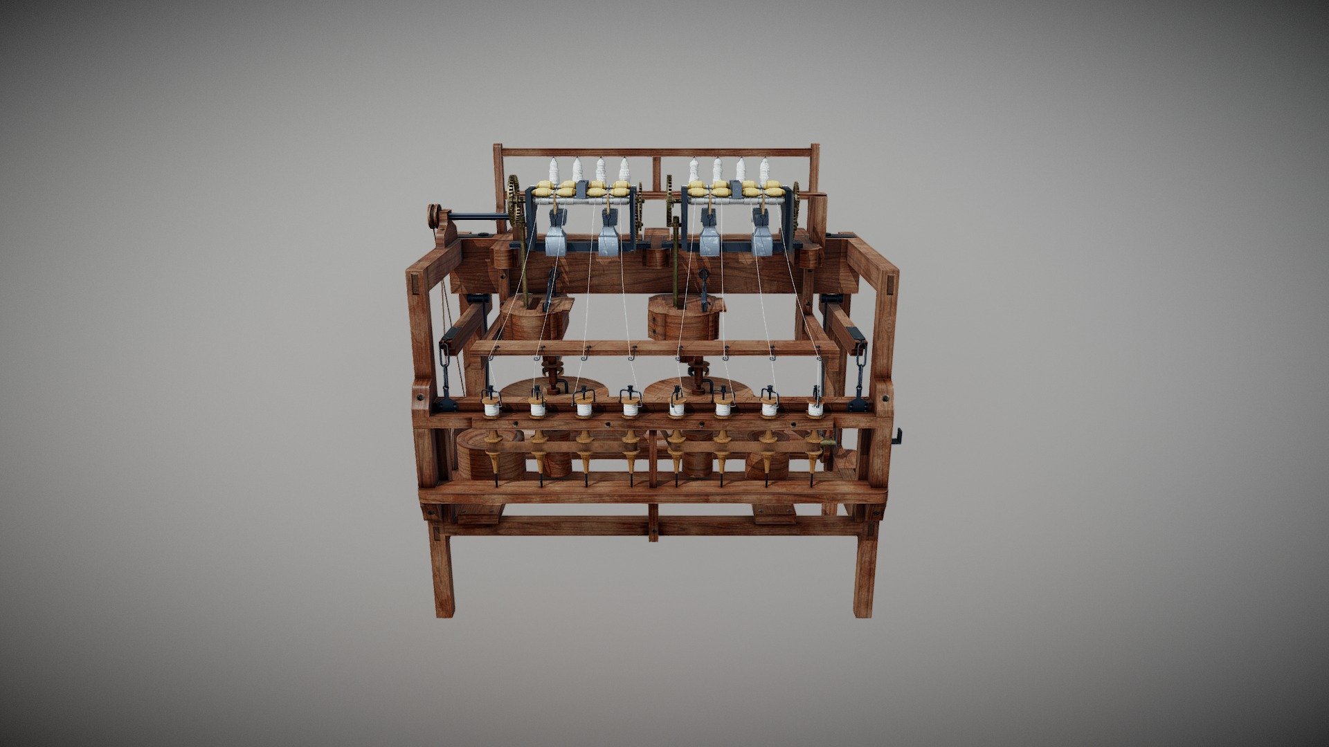 Icons Of Invention - Arkwright Water Frame - 3D model by Vida Systems ...
