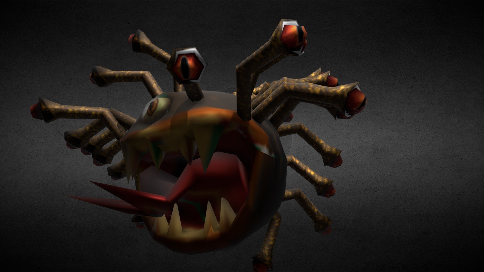lowpoly Beholder