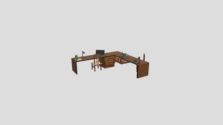 Office-desk 3D models - Sketchfab