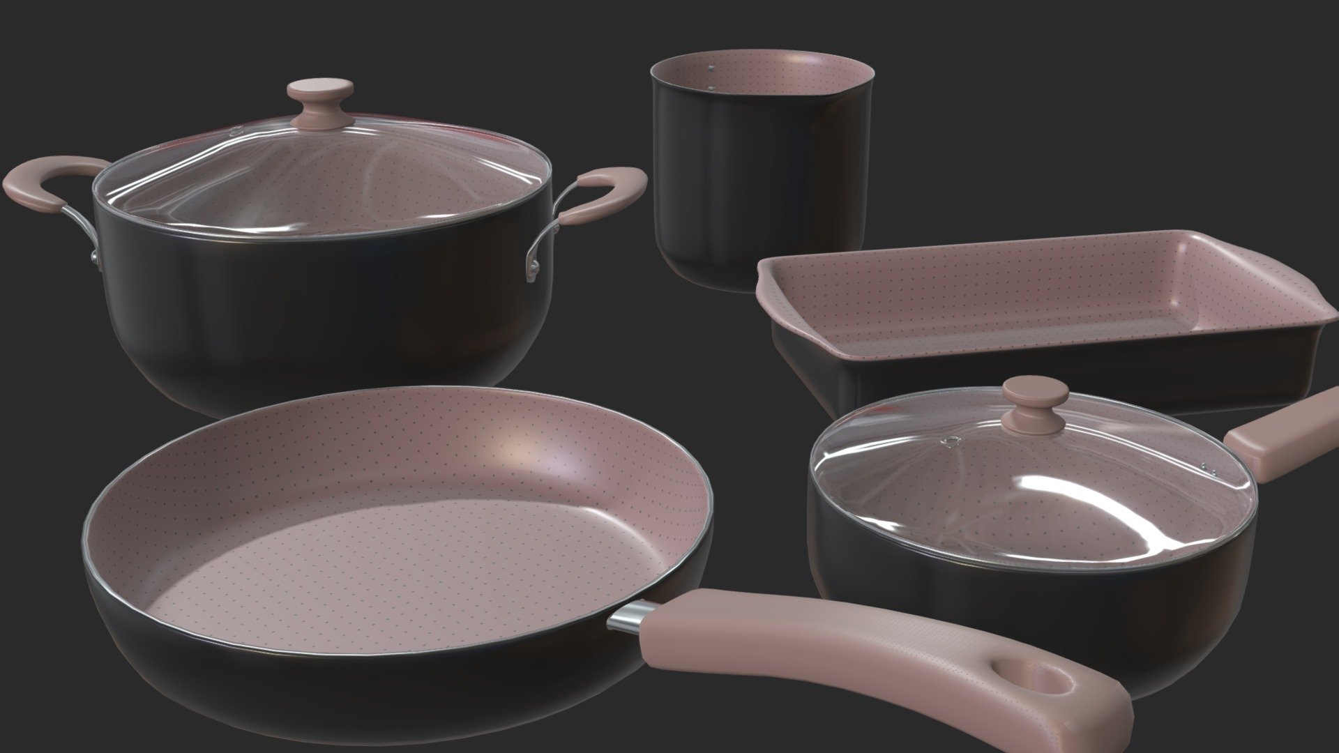 Cookware kitchen - Asset - Download Free 3D model by Eduardo Cardoso ...