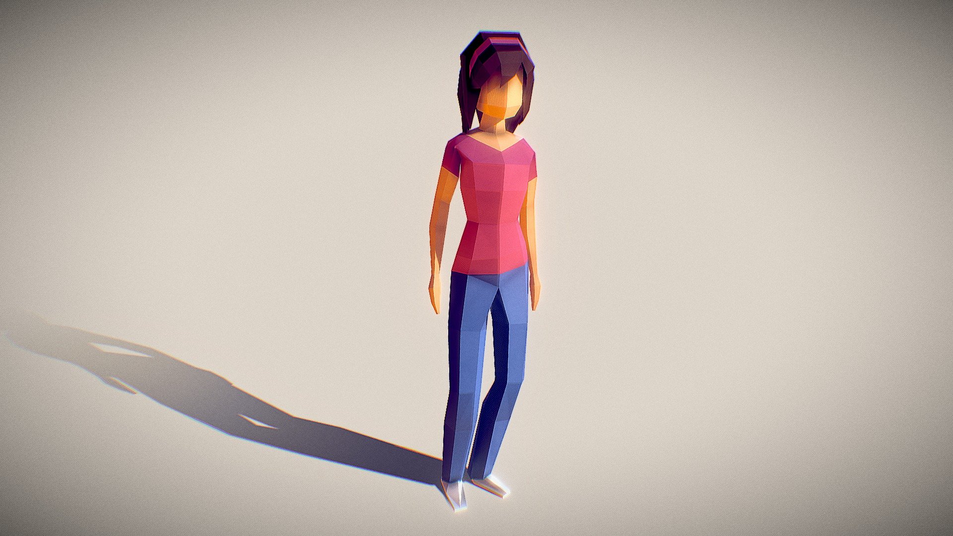 Low Poly Faceted Character 2025 - Download Free 3D model by lukepham ...