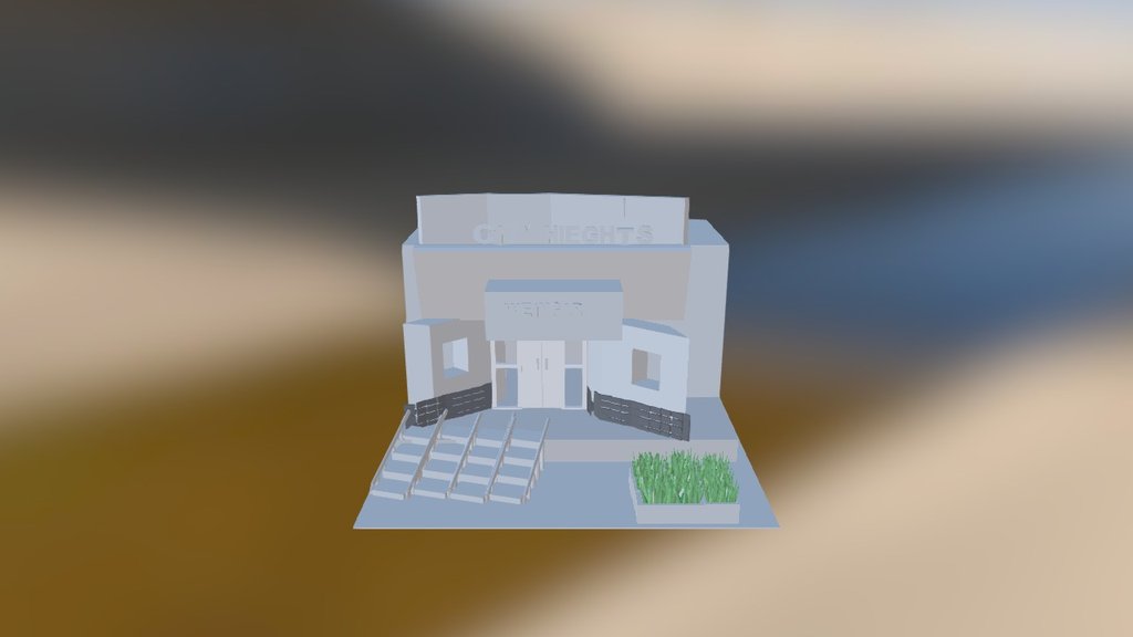 City Heights Library by Jasmine - 3D model by mikejvasquez [49697d1 ...