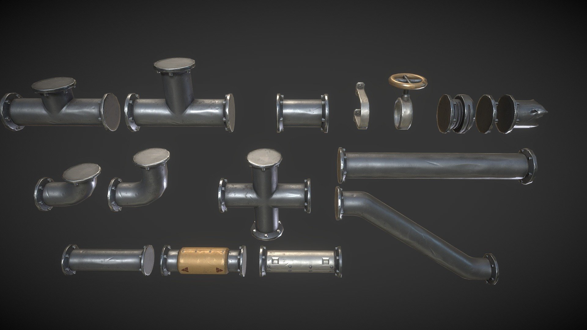 Modular Pipes - Buy Royalty Free 3D model by MonarisScarlet [496ba12 ...