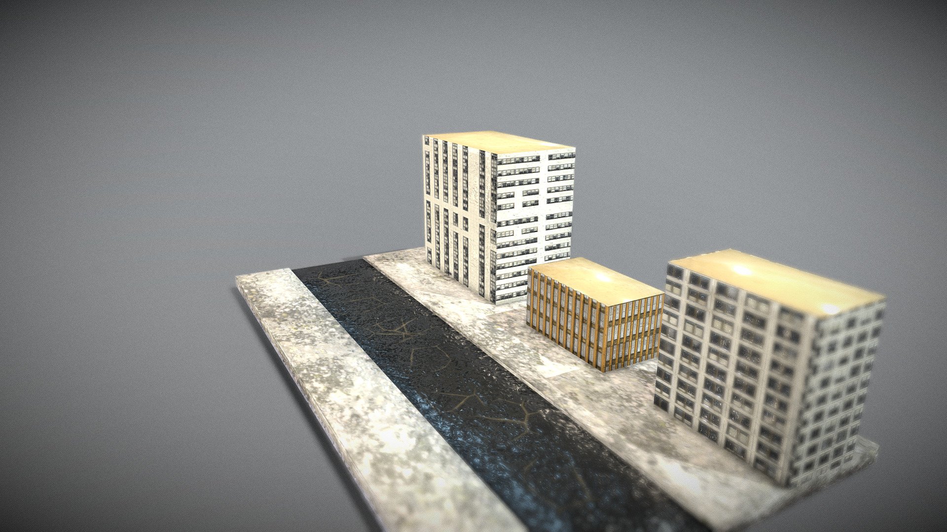 Basic street - Download Free 3D model by kai9987kai [496c0e8] - Sketchfab
