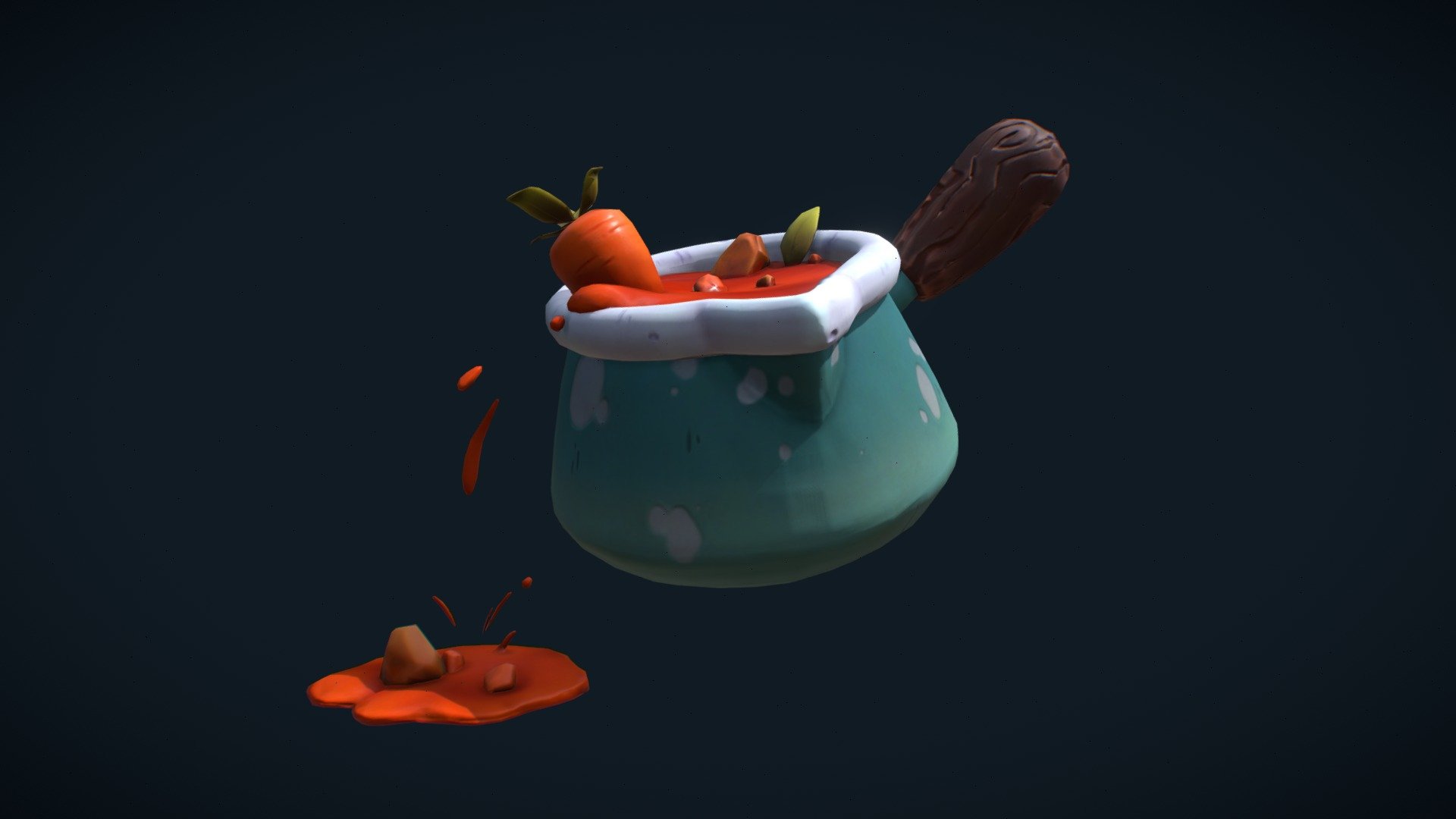Soup Pot - StylizedCreation midterm - 3D model by Dariia Voilokova ...