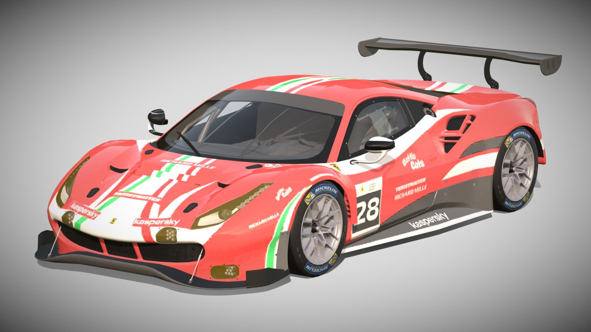 2018 Ferrari 488 GT3 - Download Free 3D model by OUTPISTON [496ce5e] - Sketchfab