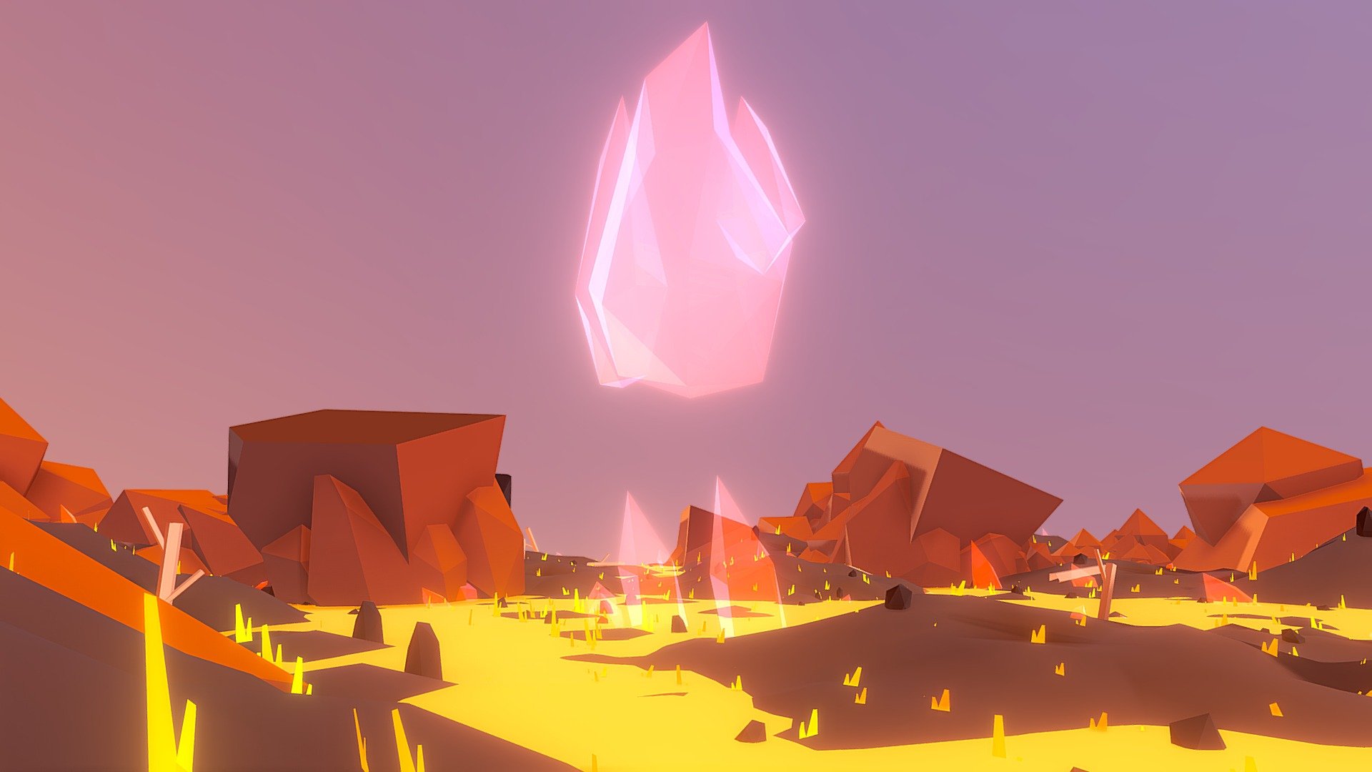 Lavaland - Low Poly Stylized Environment - Buy Royalty Free 3D model by ...