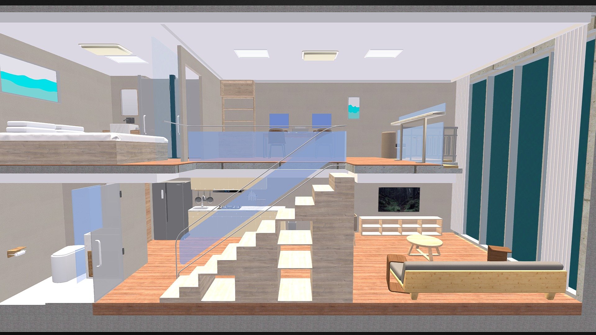 Loft apartments H5.2m - Download Free 3D model by MrdT (@mrdt.club ...