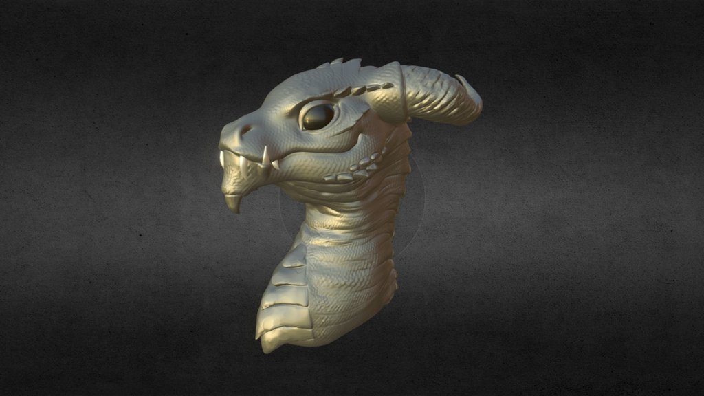 Dragon head - 3D model by Leti (@letimvila) [49702f2] - Sketchfab
