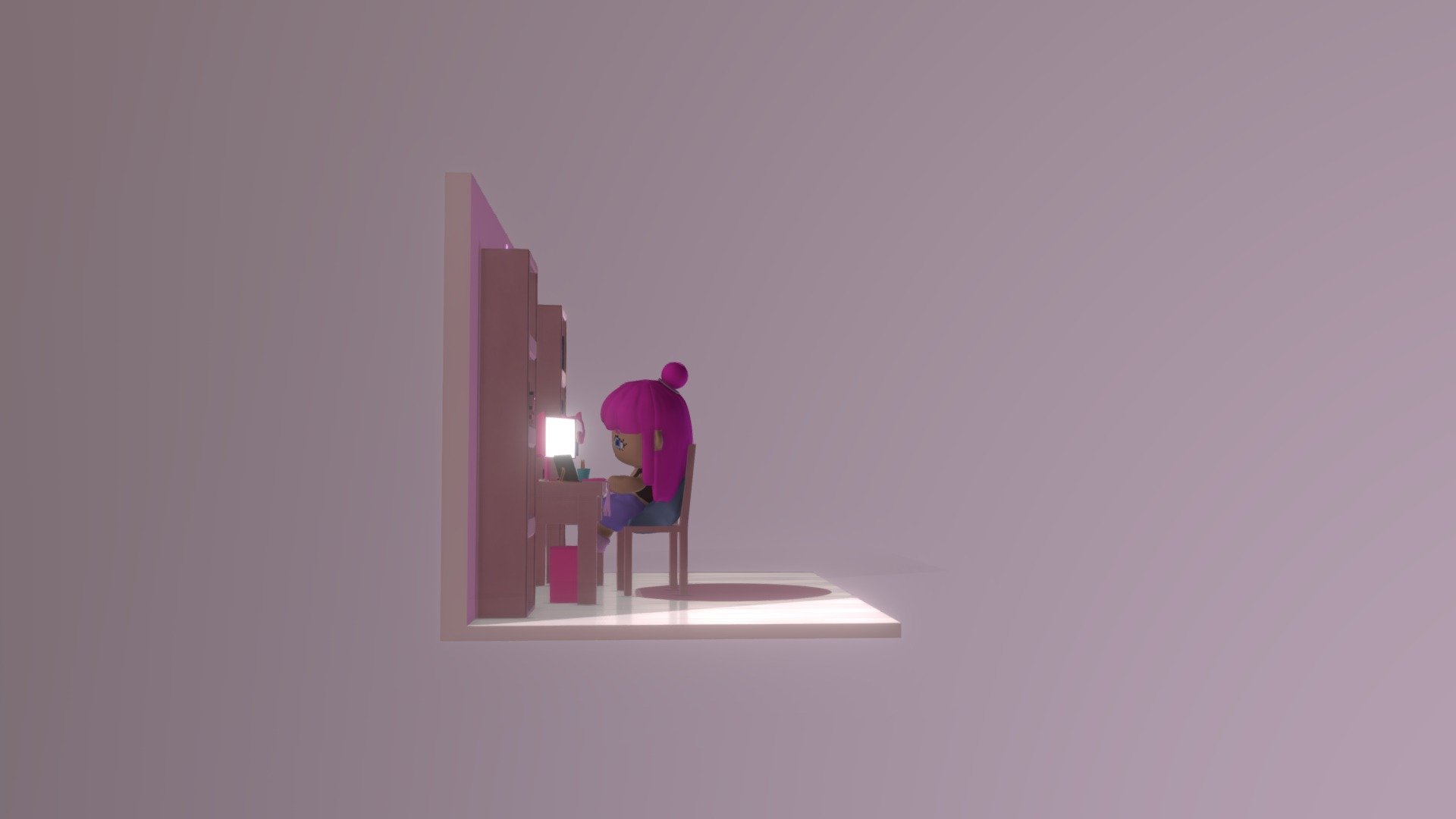 An Artist at Work - 3D model by Fairywolf-1224 [49706cb] - Sketchfab