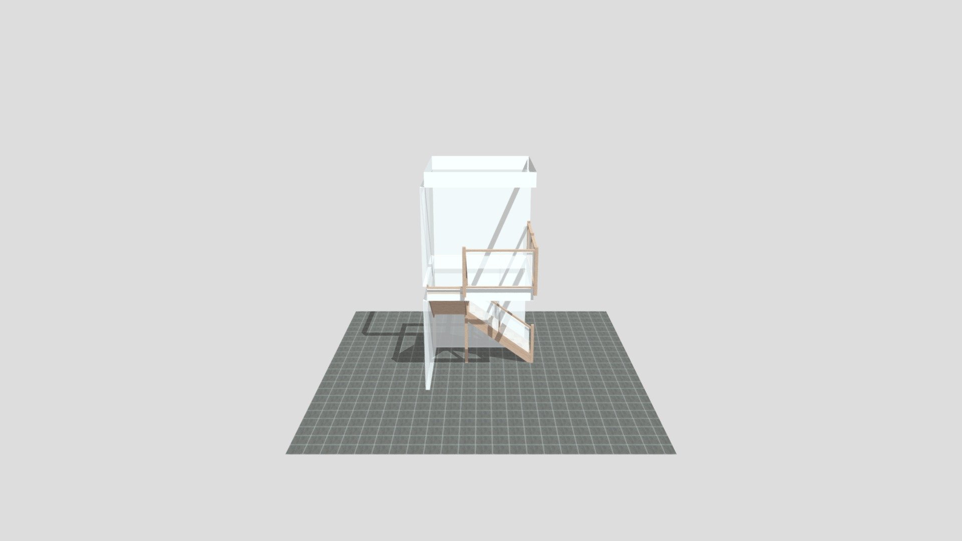 Glass in Grooves Stair - 3D model by sarahfrankish [4977eac] - Sketchfab