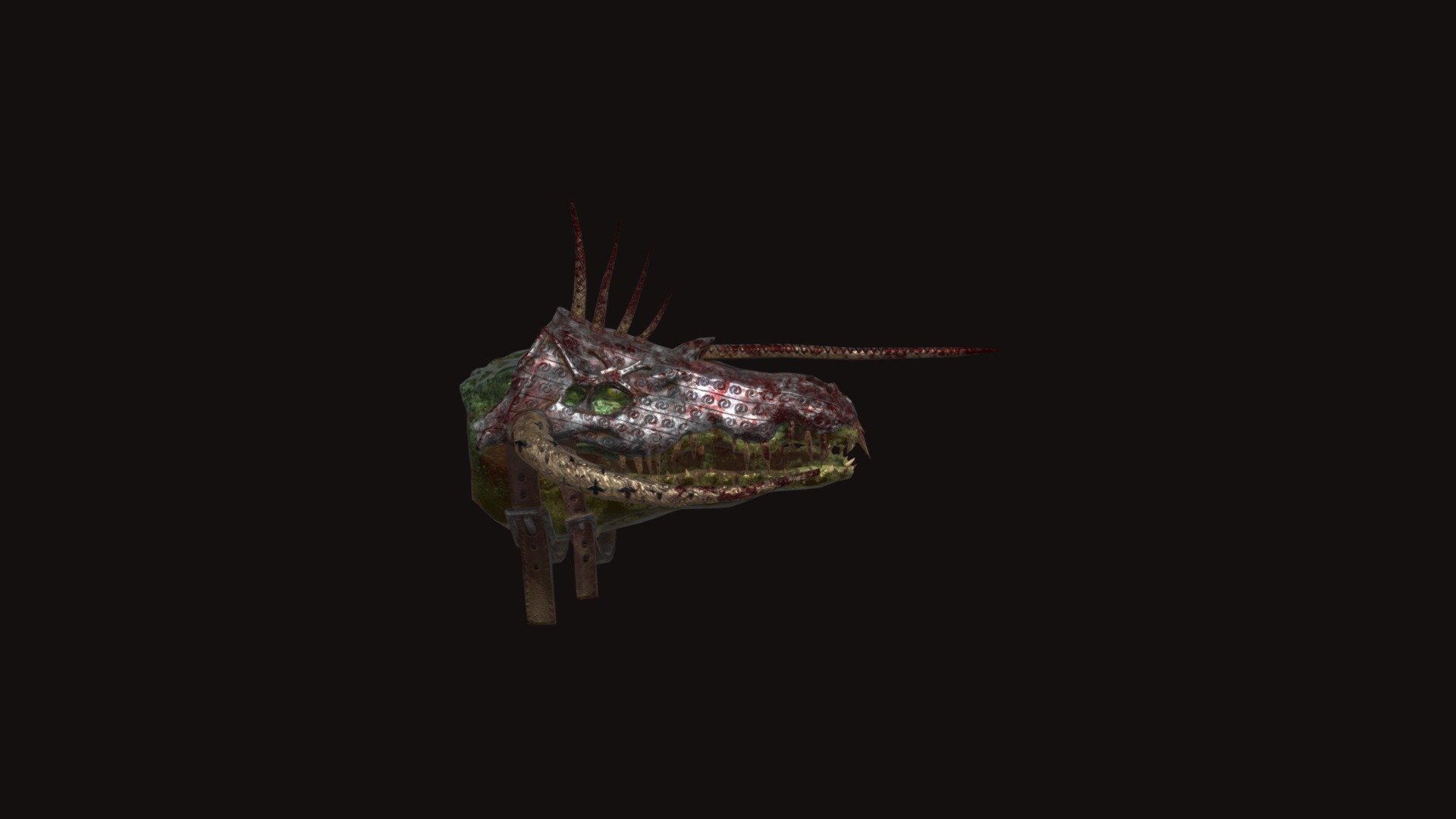 Medieval Crocodile Helmet - 3D model by Valentine Collino ...