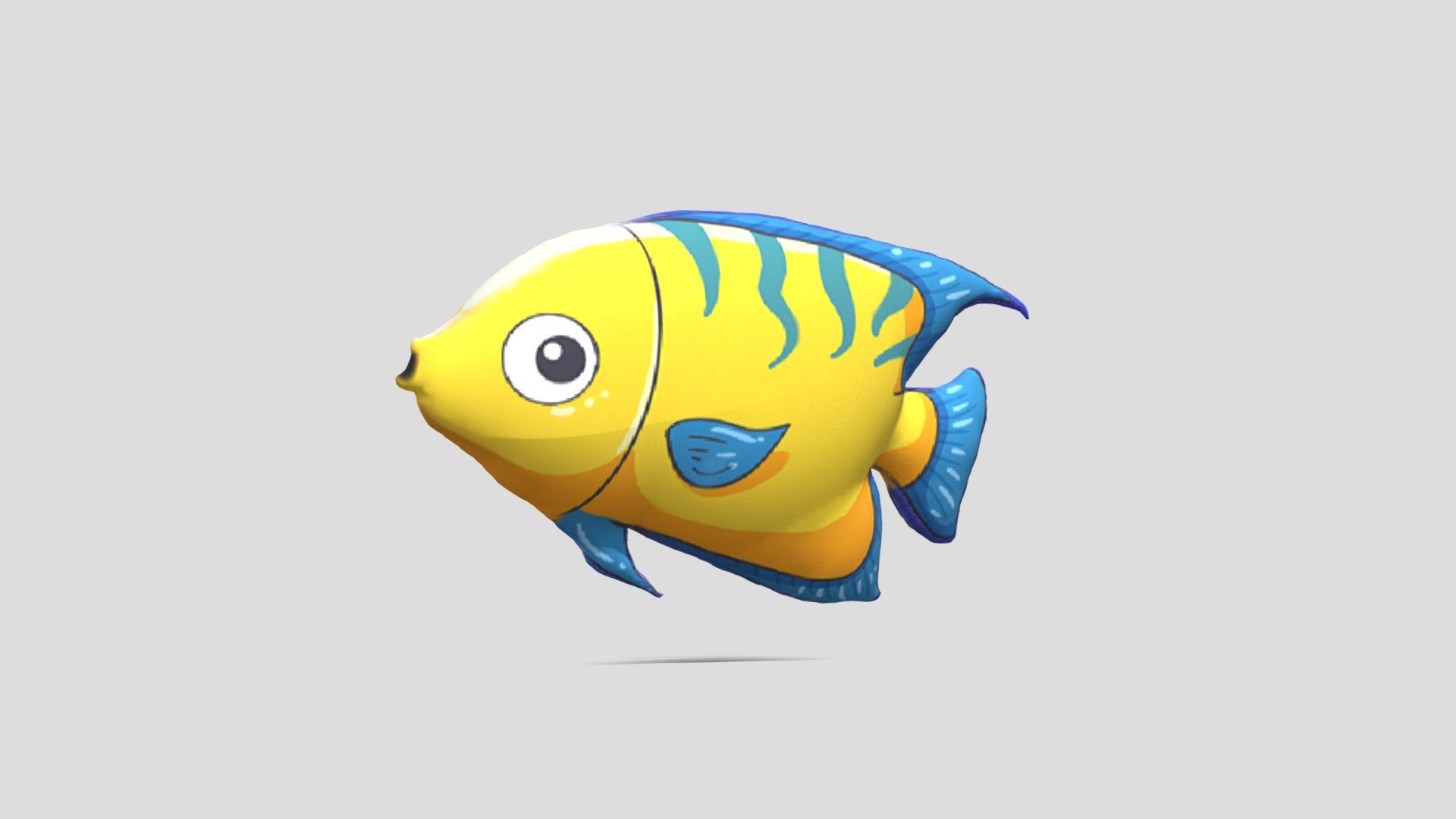 Yellow Fish - 3D model by wirmawanadel (@adellapambudiw) [497b7af ...