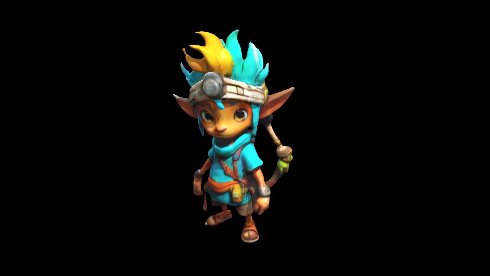 Digital illustrated character from an animated f - Download Free 3D ...