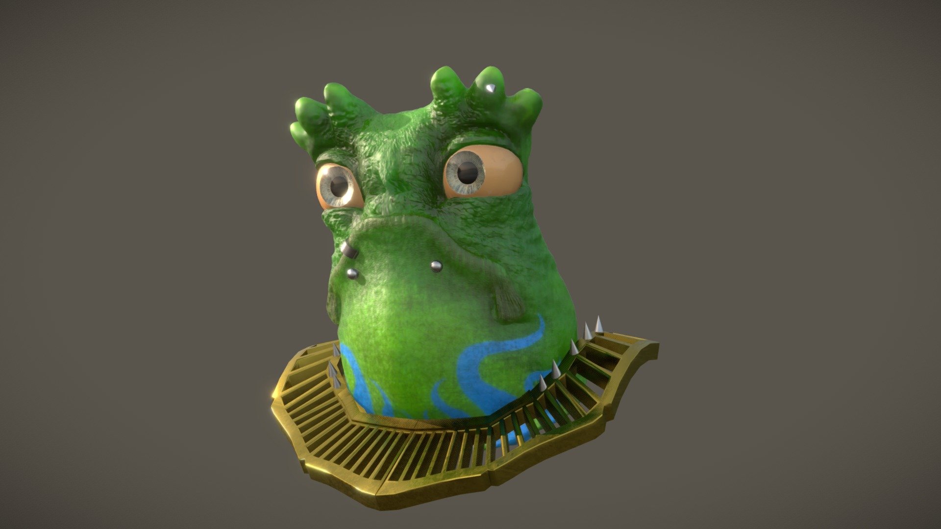 Alien frog - Download Free 3D model by Viktor.Kutuzov [497c882] - Sketchfab