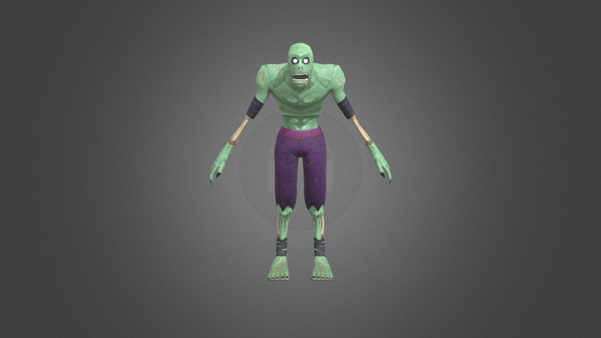 Stylized Zombie - 3D model by BHall187 [497cb0f] - Sketchfab