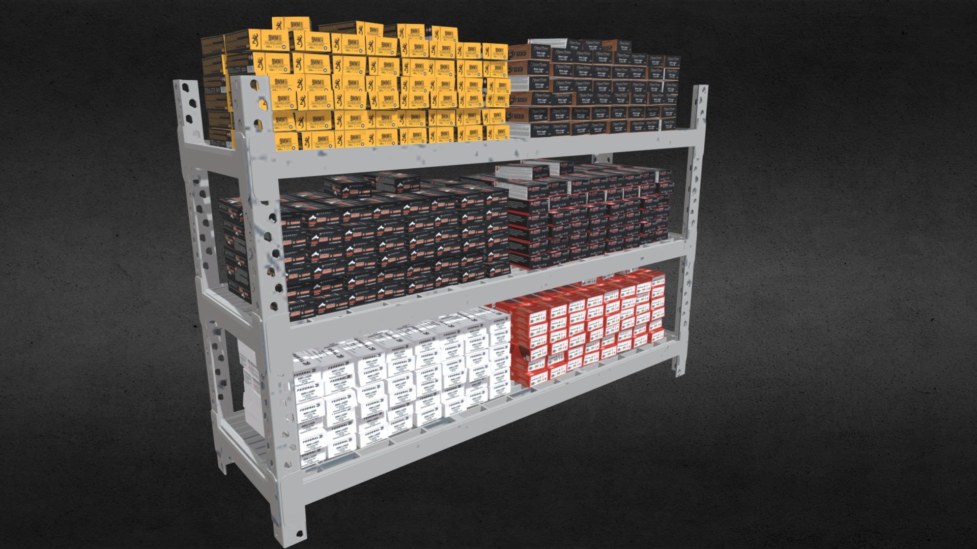 Ammo Stockpiled on Shelf - Download Free 3D model by TampaJoey [497cd61 ...
