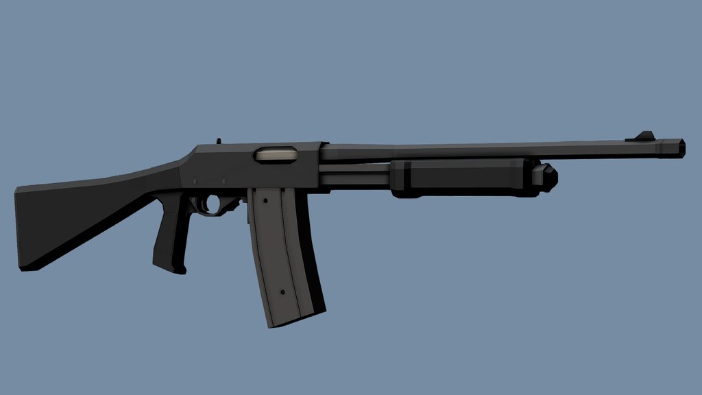 Low-Poly Shotguns - A 3D model collection by TastyTony - Sketchfab