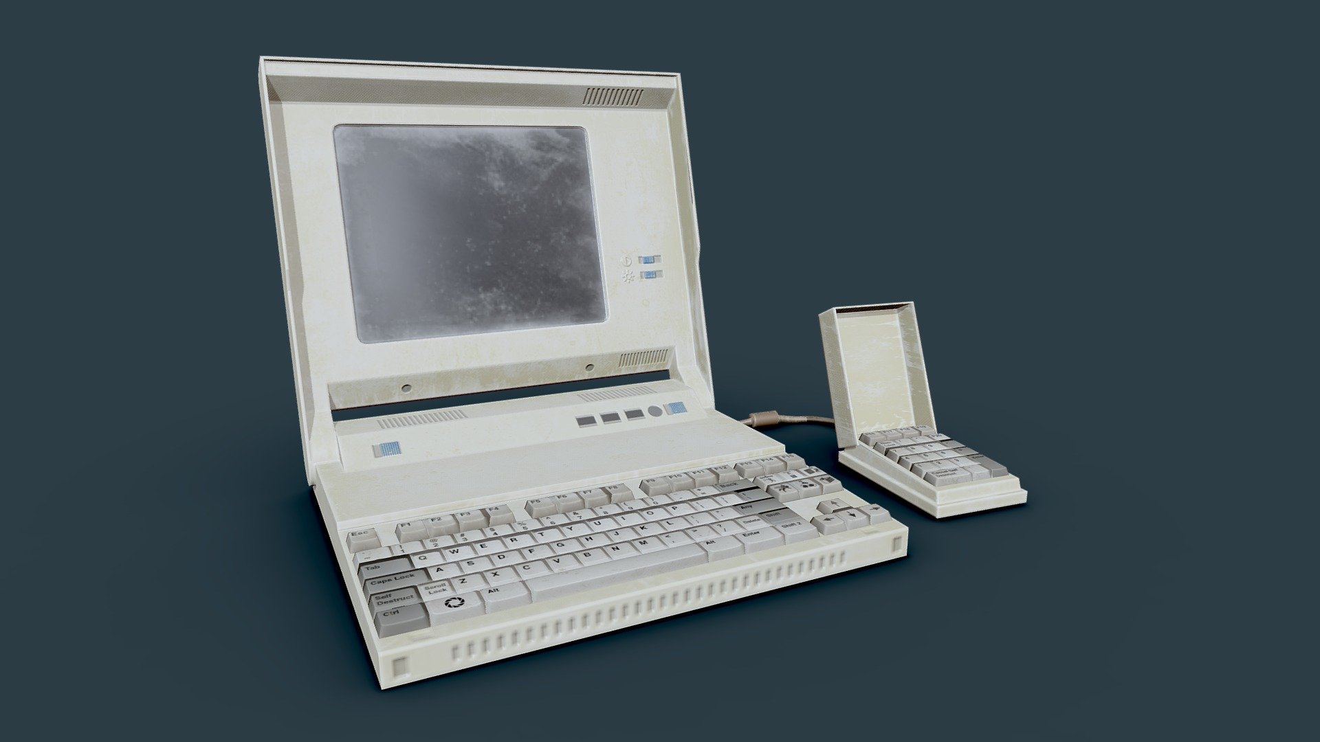 80s laptop - 3D model by maxdragonn (@maxdragon) [49827f6] - Sketchfab