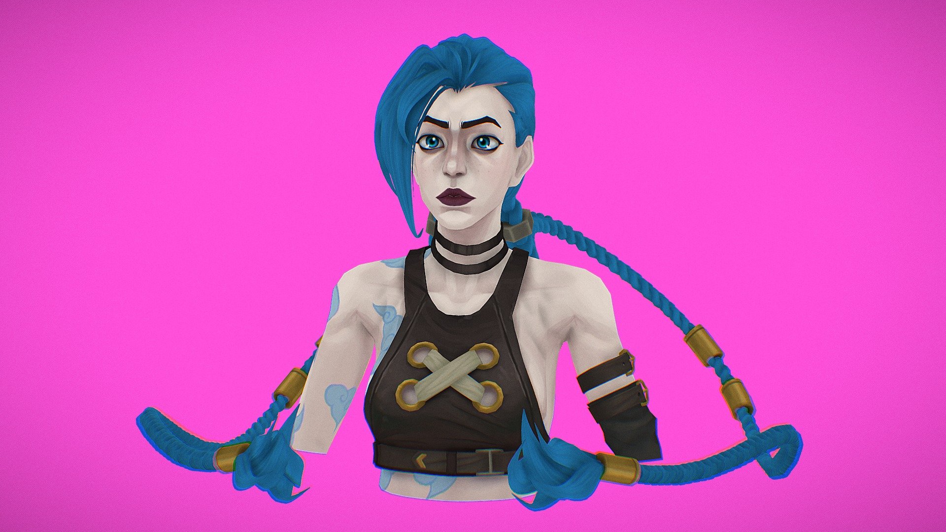 Jinx Arcane - Download Free 3D model by P3POLYGON (@p3poly) [4984453 ...