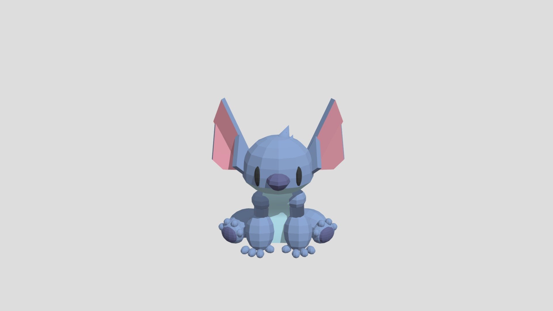 Stitch Low Poly Model - Download Free 3D model by KitteXx [4985d89 ...