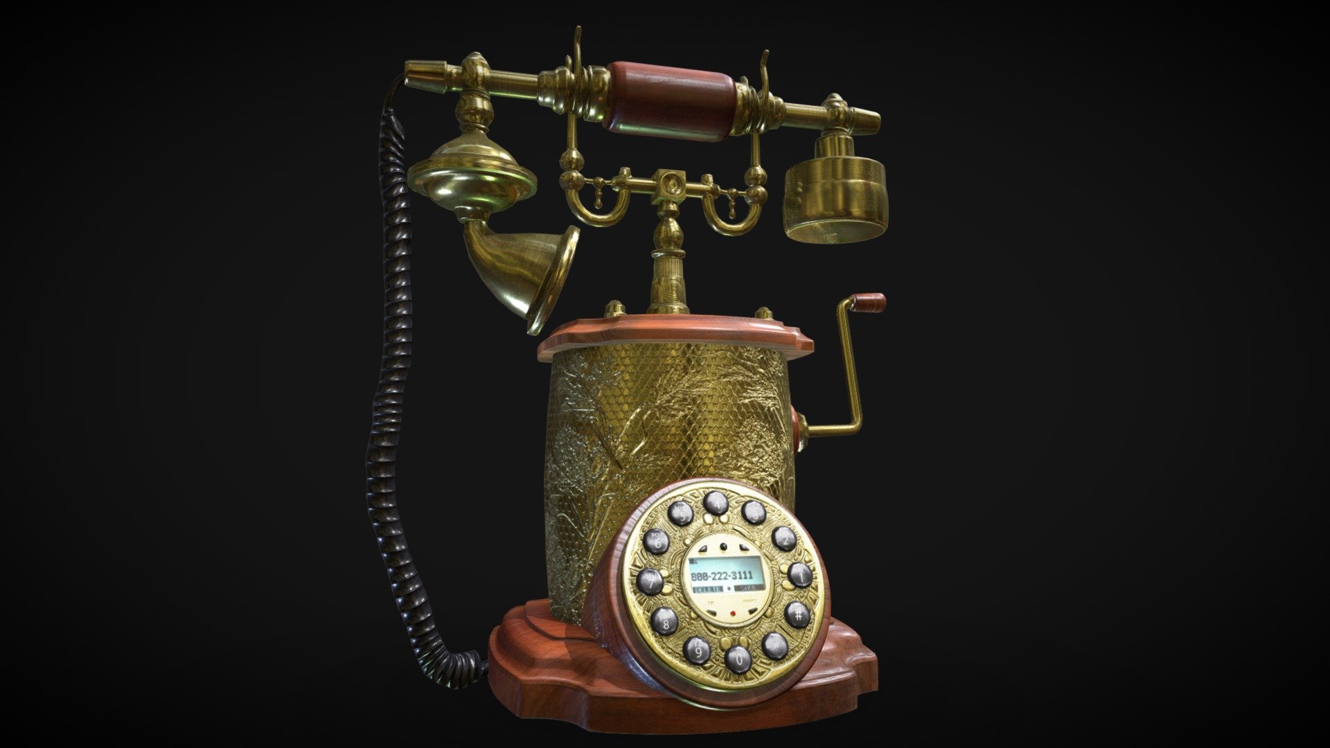 ANTIQUE TELEPHONE - Buy Royalty Free 3D model by John Doe (@Johndoe3D ...