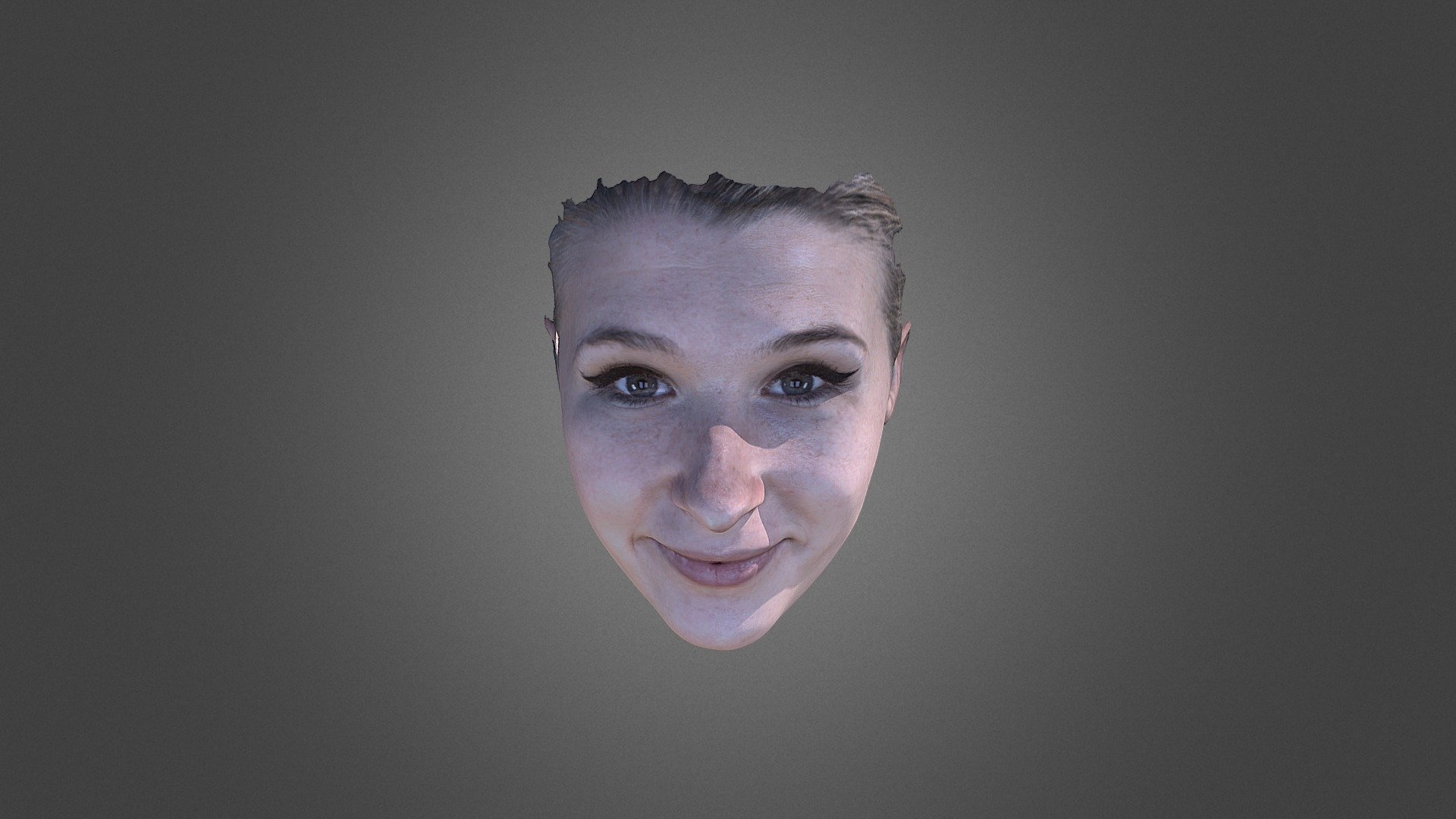3D Face Scanner Facense Model 5 Girl 3D Model By Revopoint 3D 