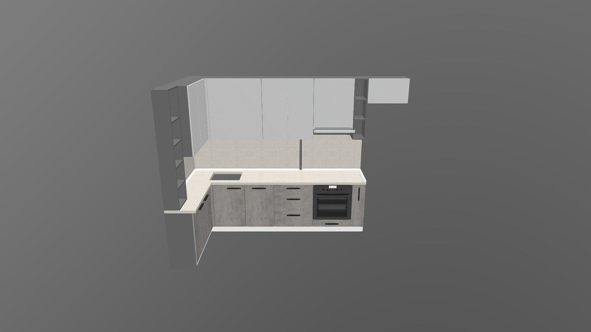 Kitchen - 3D model by lyokakemesy [49899f7] - Sketchfab