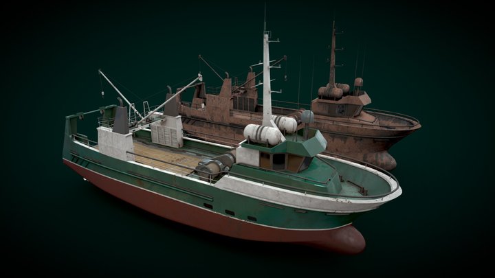 Trawler 3D models - Sketchfab