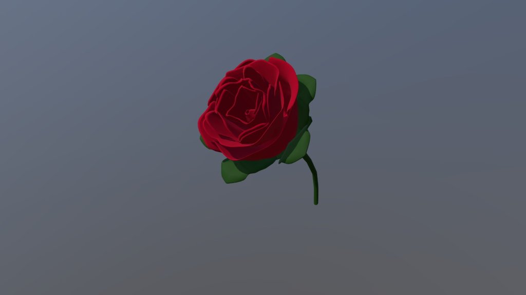 Rose - 3D model by KristinAB [498bd05] - Sketchfab