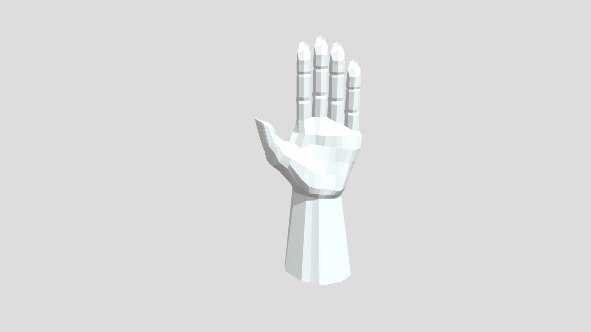 Hand Low Poly - 3D model by FN_arts [498ddee] - Sketchfab