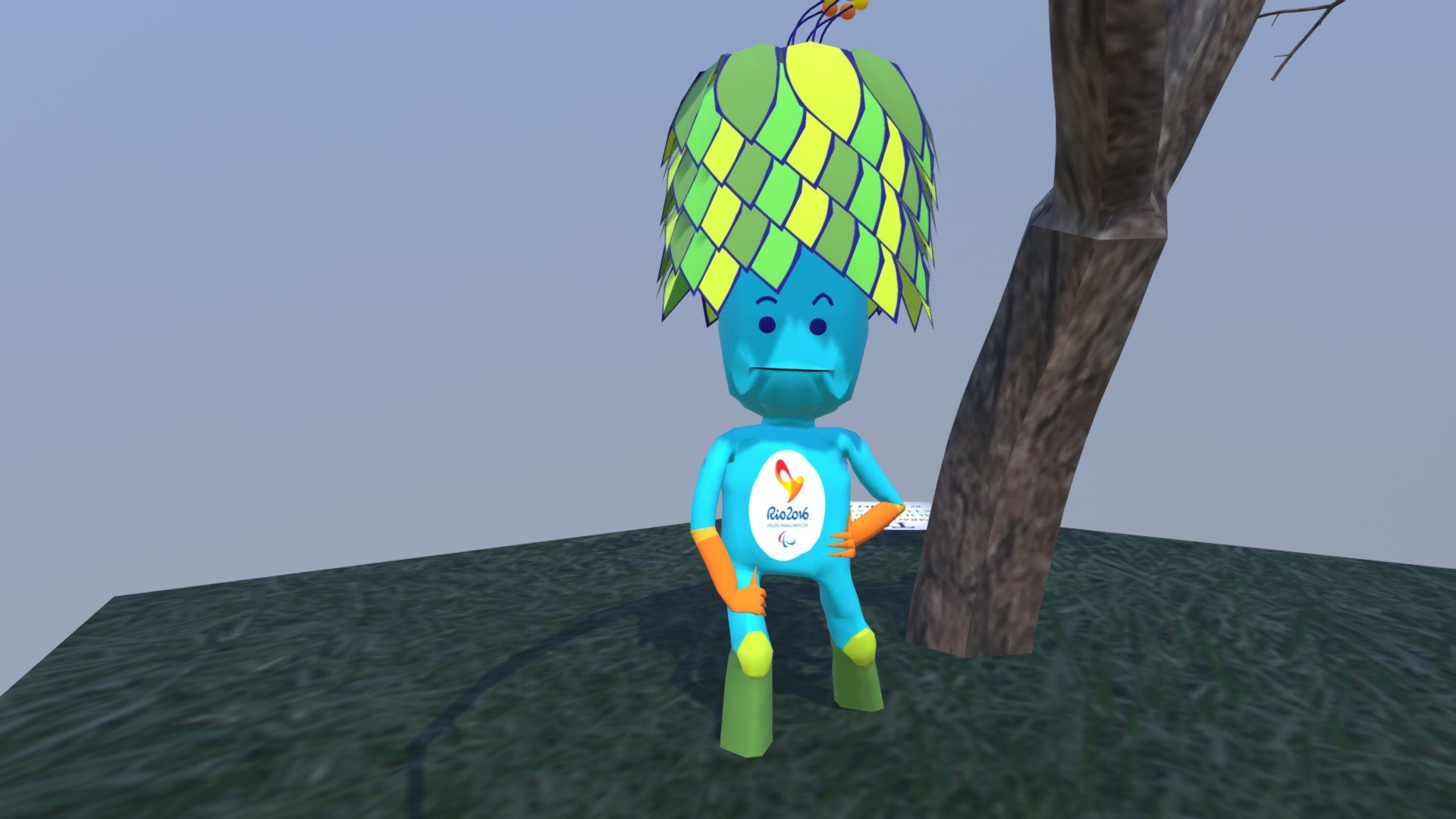 Tom - Rio 2016 Mascot - 3D model by Dario Melo Maciel (@dariomaciel88 ...