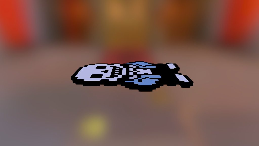 Sans - Overworld Sprite - 3D model by treebuild [498f77b] - Sketchfab