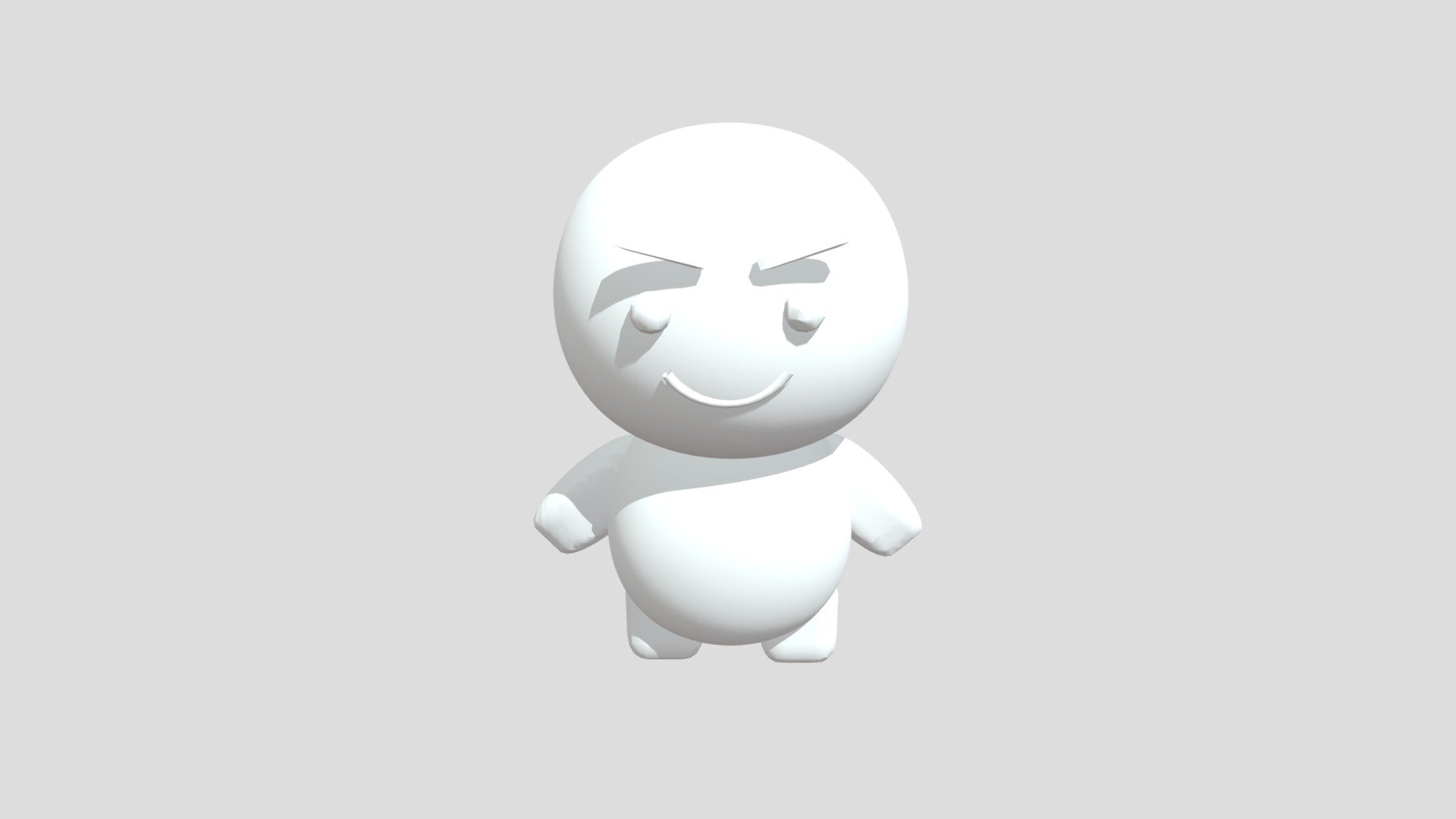 cute angry face figure - Download Free 3D model by yessentaye.09 ...