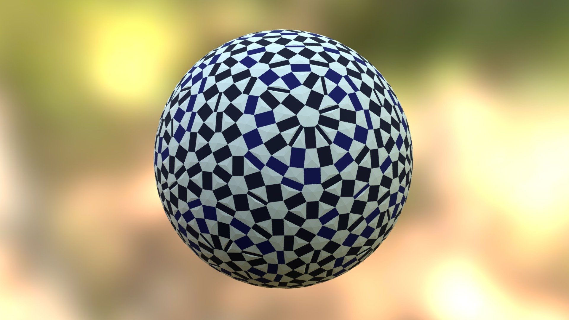 Random Cubemoved Spherical Checker Tiling 3 - 3D model by yoshiaki ...