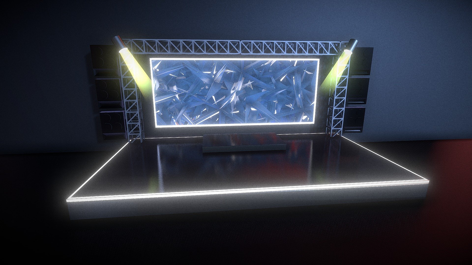 Virtual Stage - Animated Background - Buy Royalty Free 3D model by ...