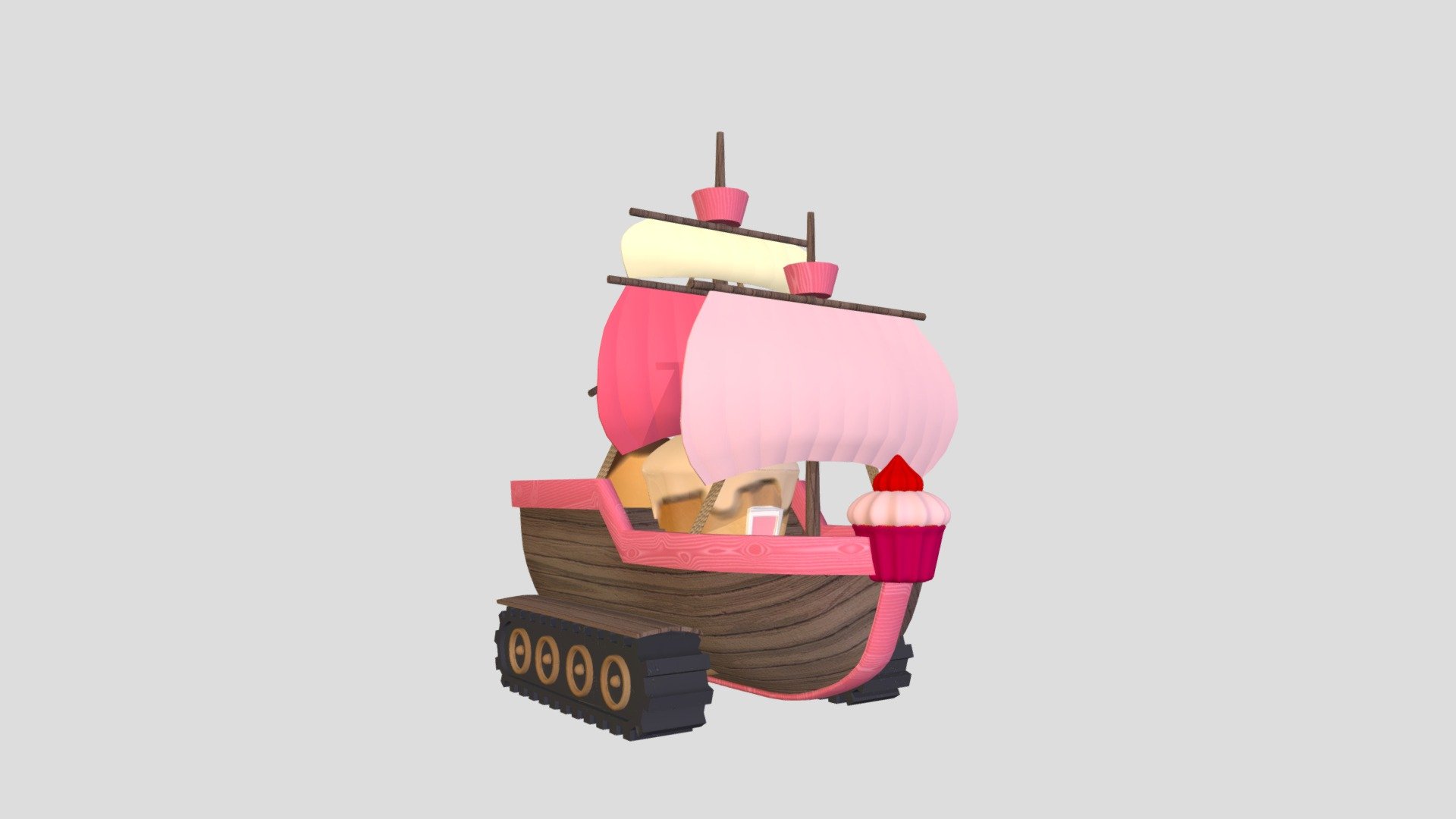 Sweet Ship - 3D model by Kanjana.Suphaphong [499a40b] - Sketchfab