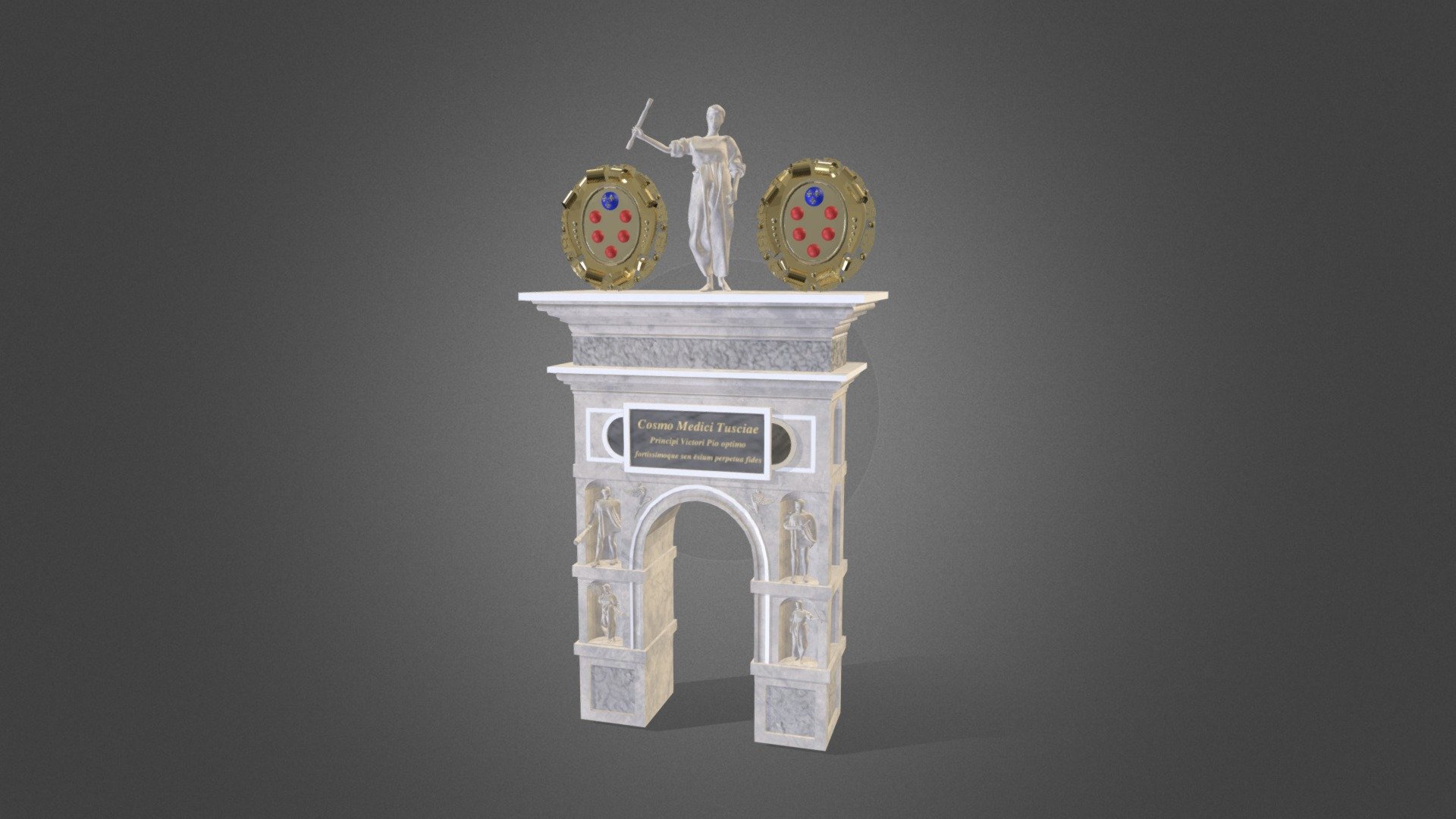 Siena Arch - 3D model by Jmew0v0 [499baf6] - Sketchfab
