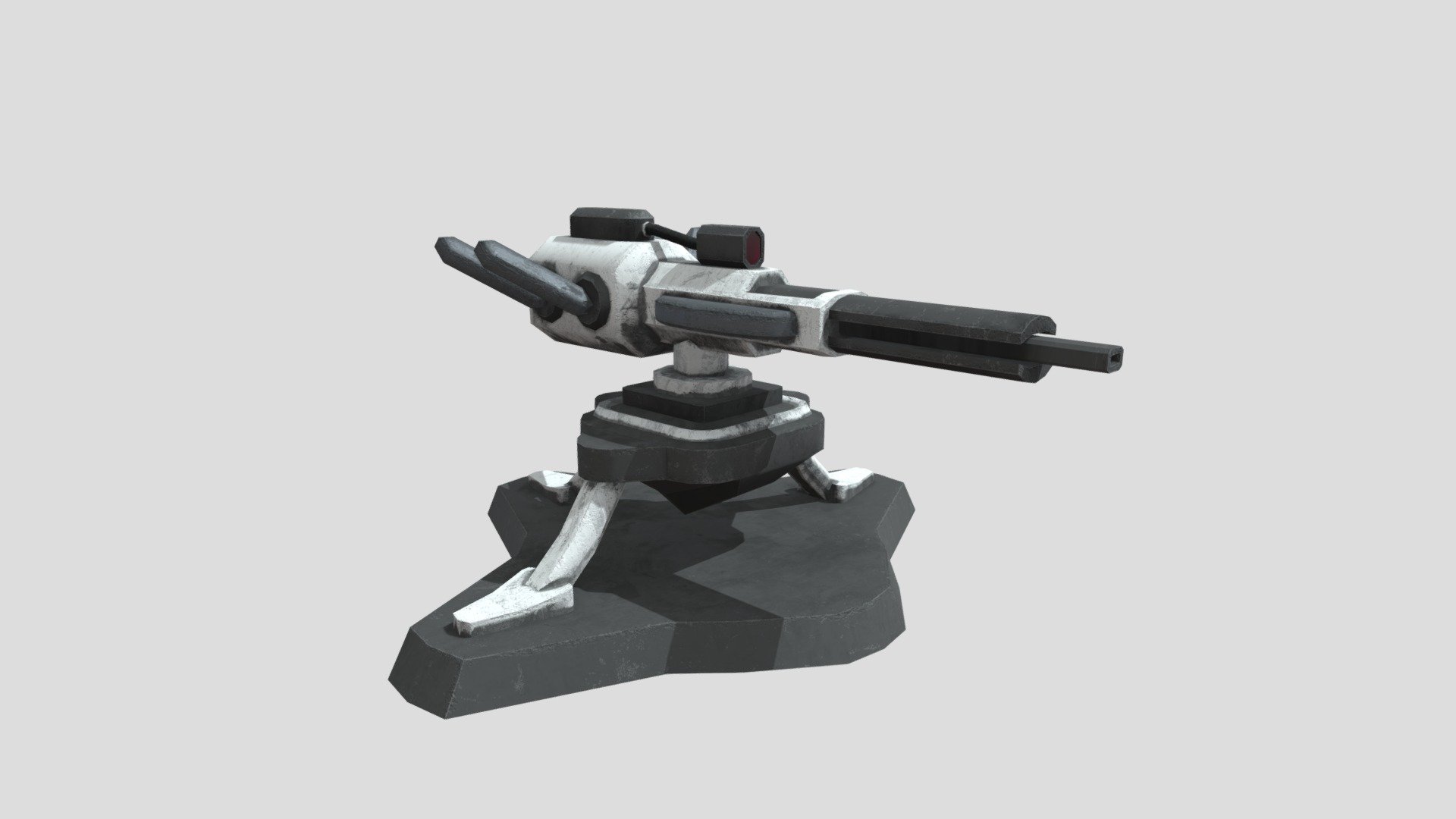 Futuristic turret - Download Free 3D model by radioape [499ecc7 ...
