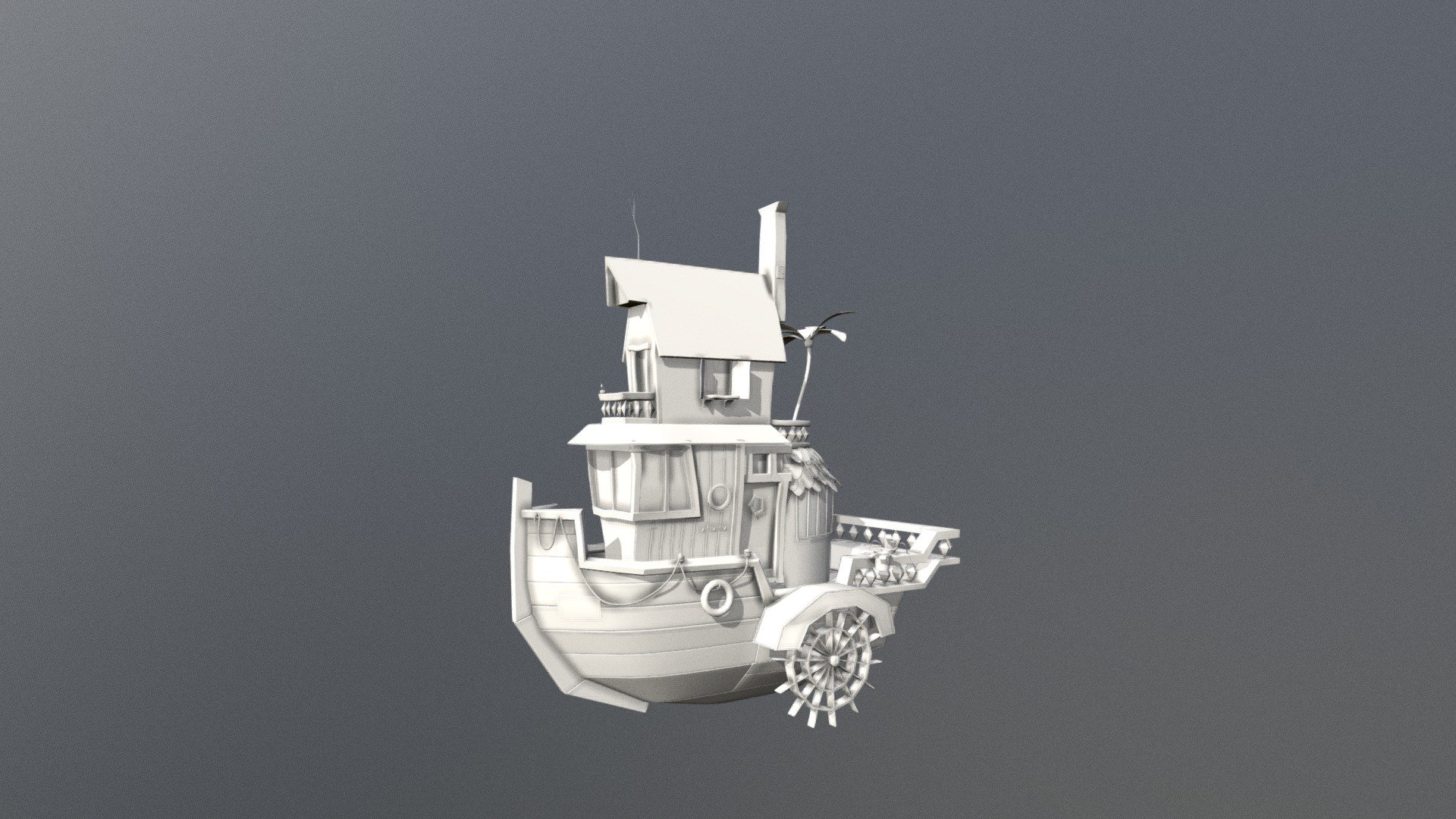 Little Steamboat (Clay) - 3D model by K.West [499edf6] - Sketchfab
