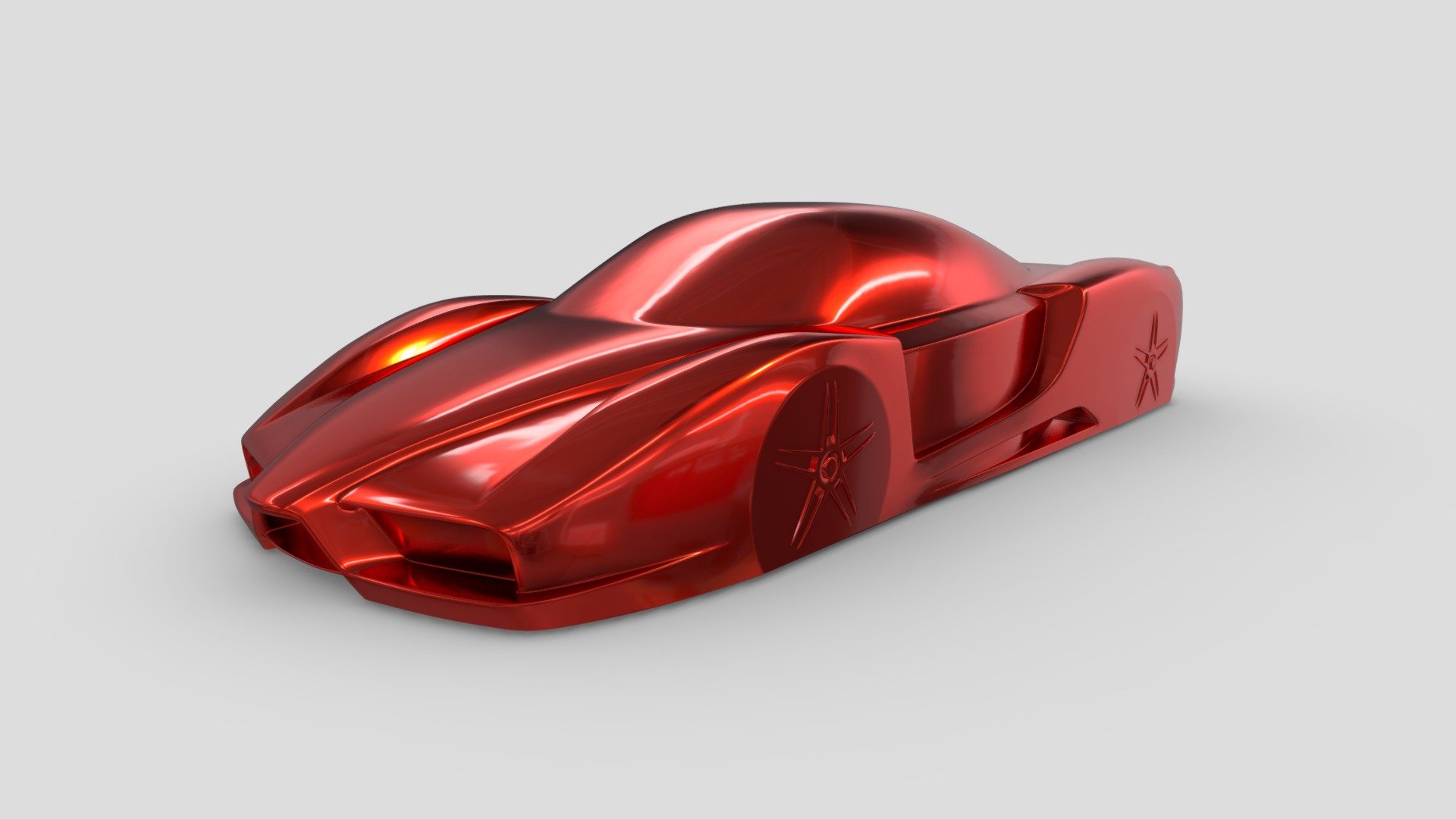 Ferrari Enzo Speedform Supercar Automotive Art - Buy Royalty Free 3D ...